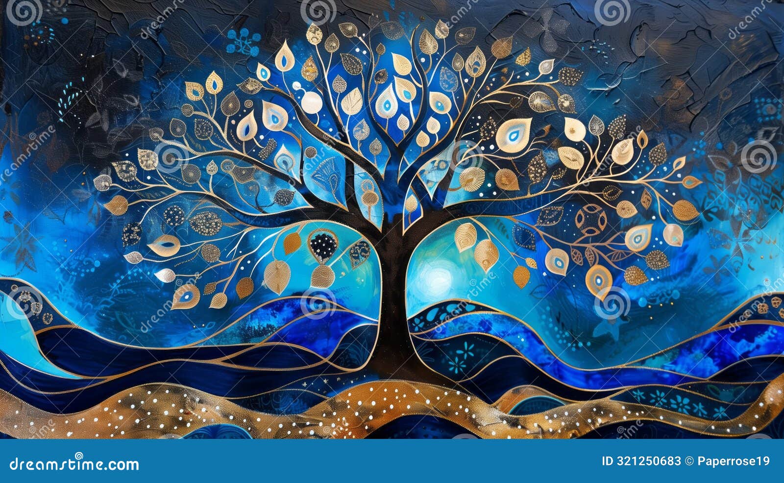 Desert blue tree of life stock image. Image of beautiful - 321250683