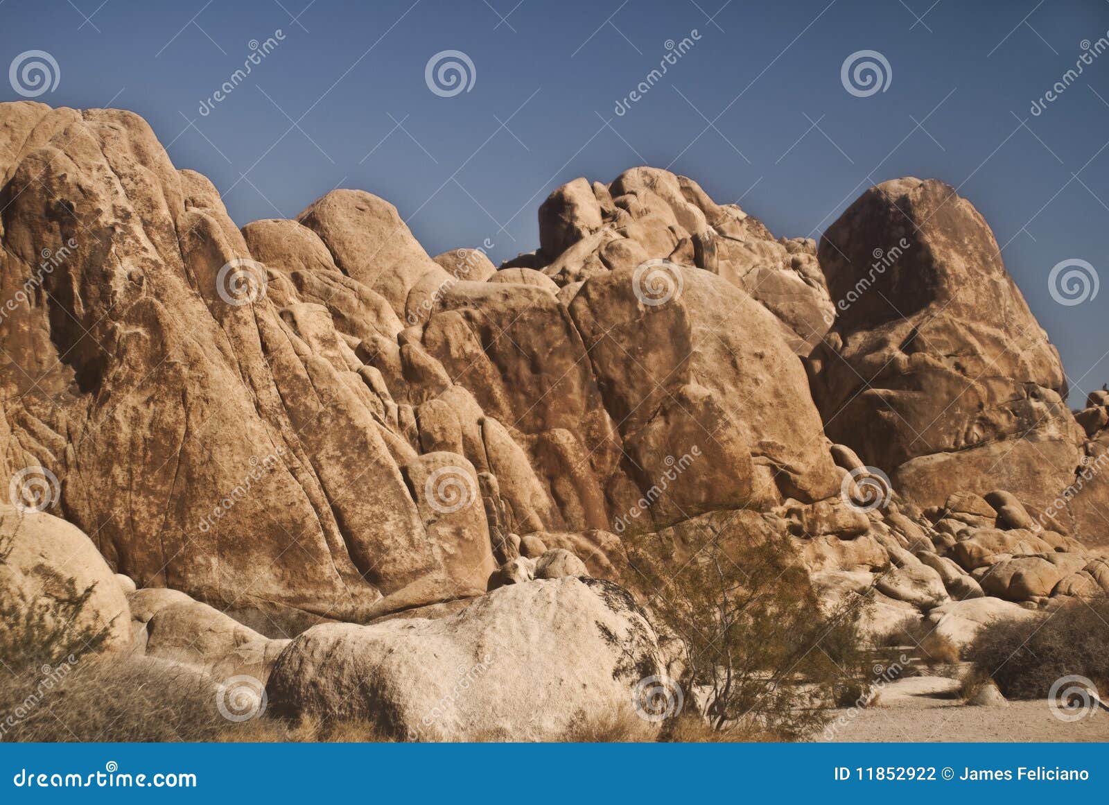 Desert Boulders stock photo. Image of canyon, mojave - 11852922
