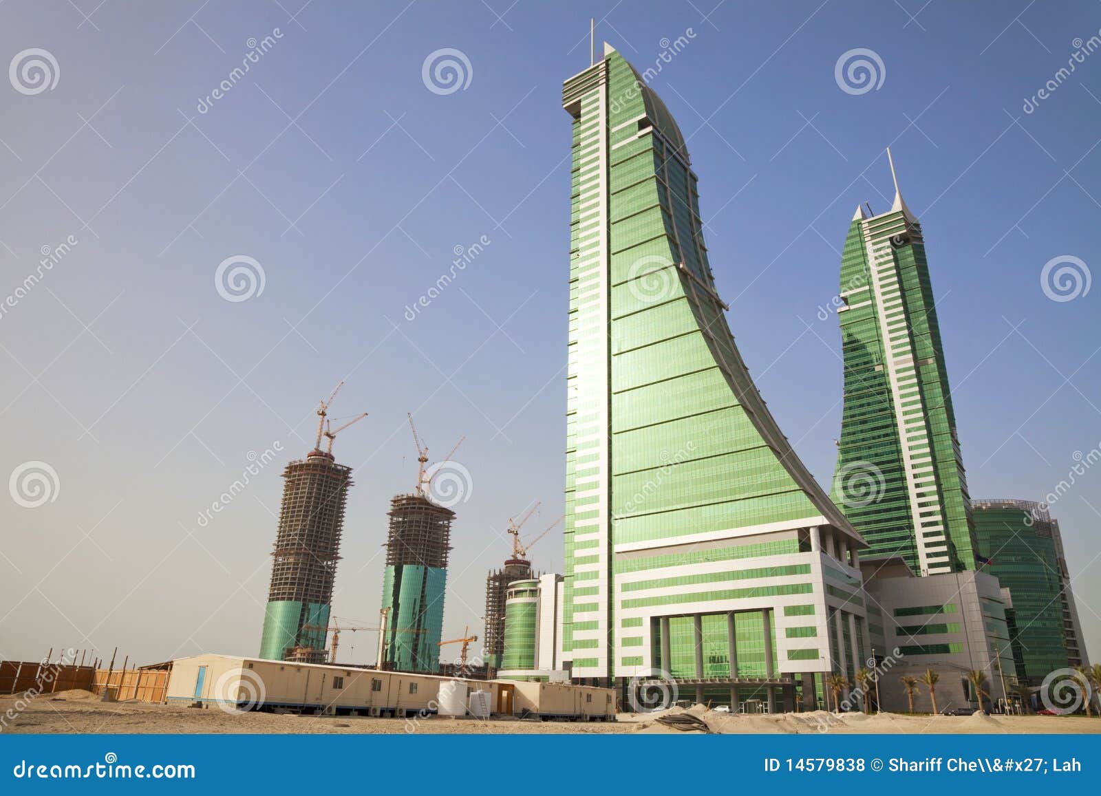 Desert Buildings, Manama, Bahrain Stock Photo - Image of marine ...