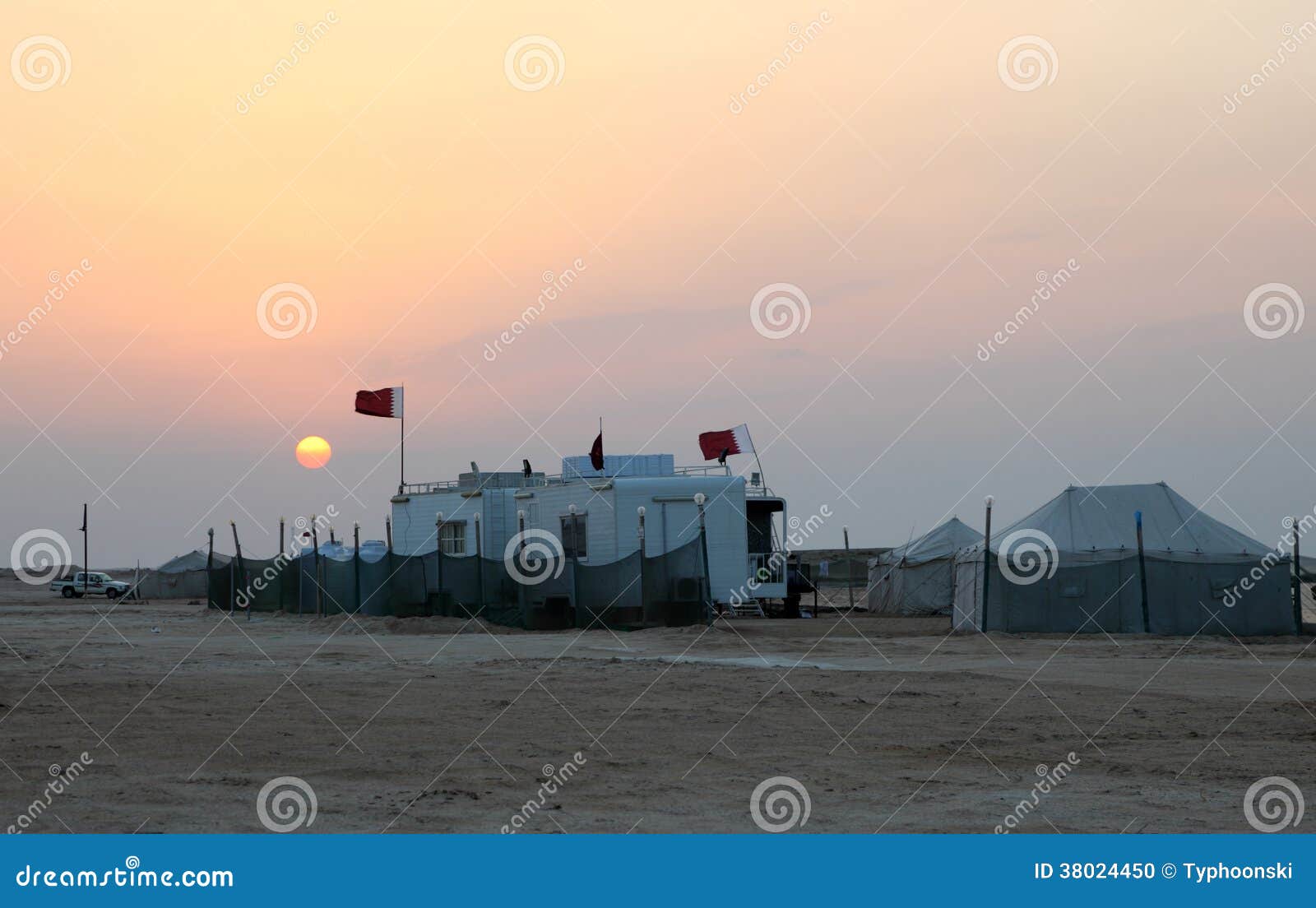 Desert camp in Qatar stock photo. Image of coast, time - 38024450