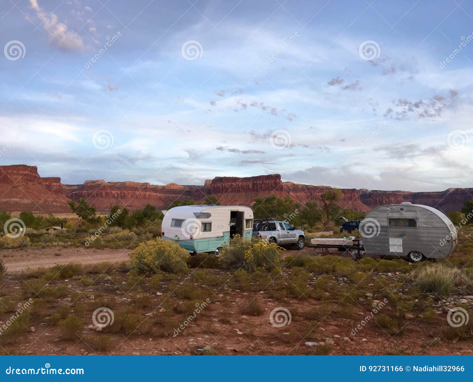 Desert camping stock photo. Image of camping, bright - 92731166