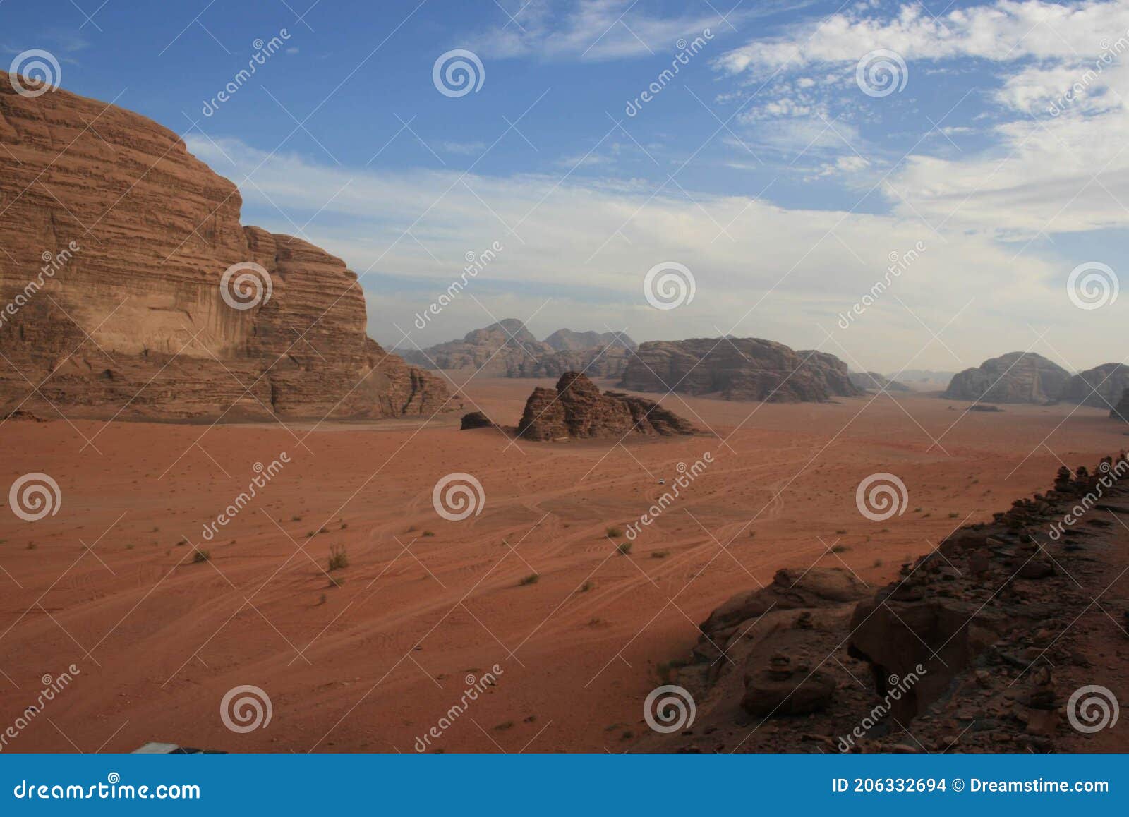 Desert stock photo. Image of wadi, plain, badlands, carved - 206332694