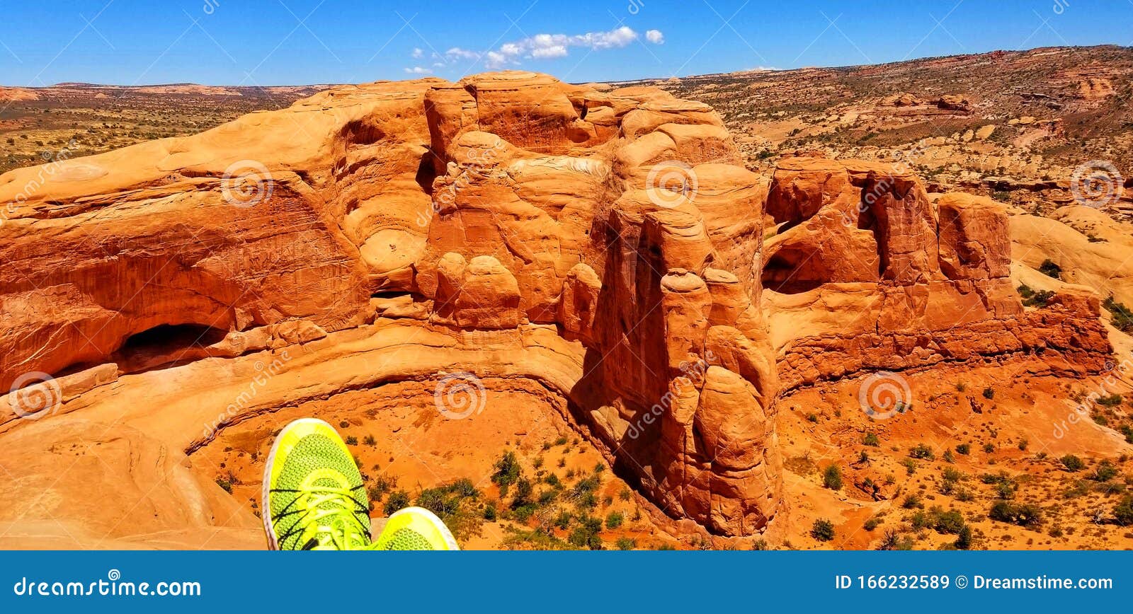 Desert Canyons of Moab Arches Stock Image - Image of rock, climbing ...