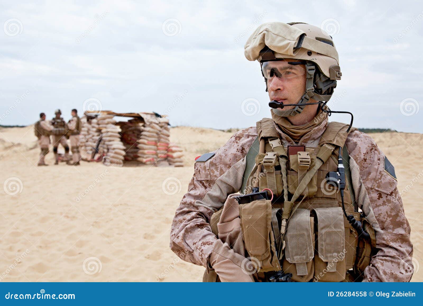 Desert checkpoint stock photo. Image of special, recruit - 26284558