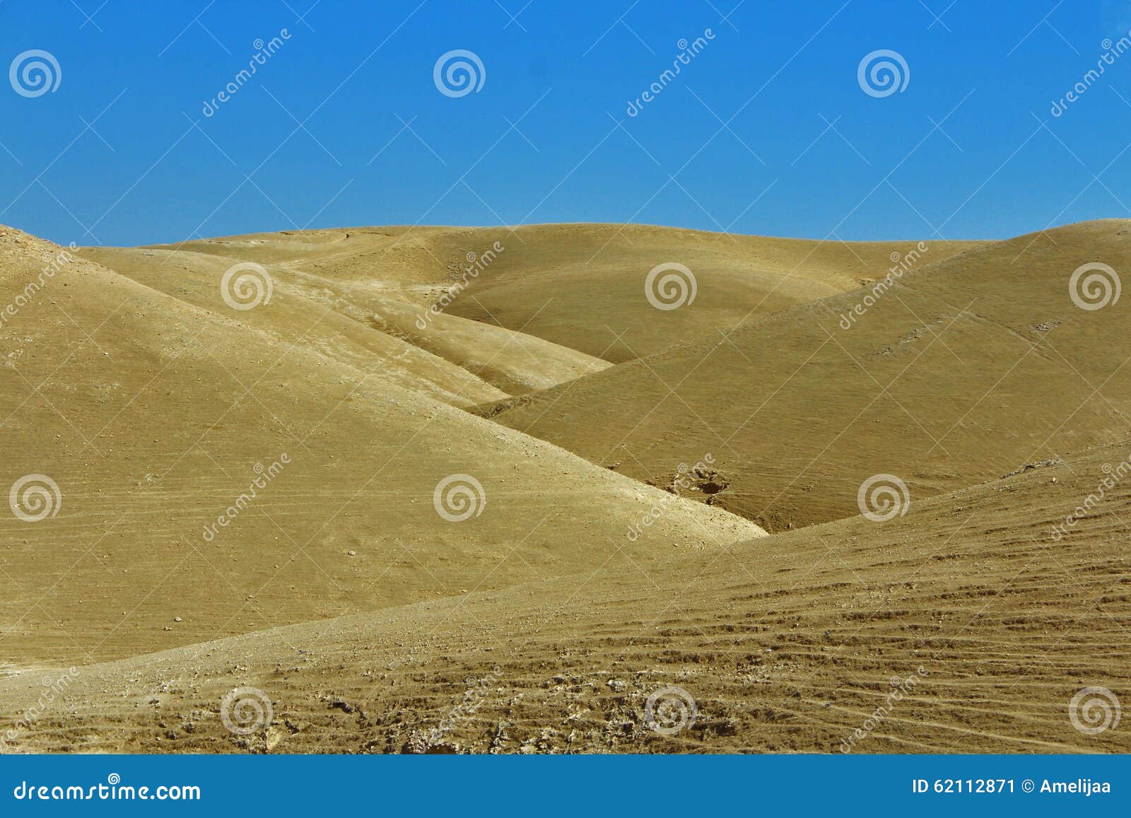 Desert Background with Clear Sky Stock Image - Image of natural, desert ...