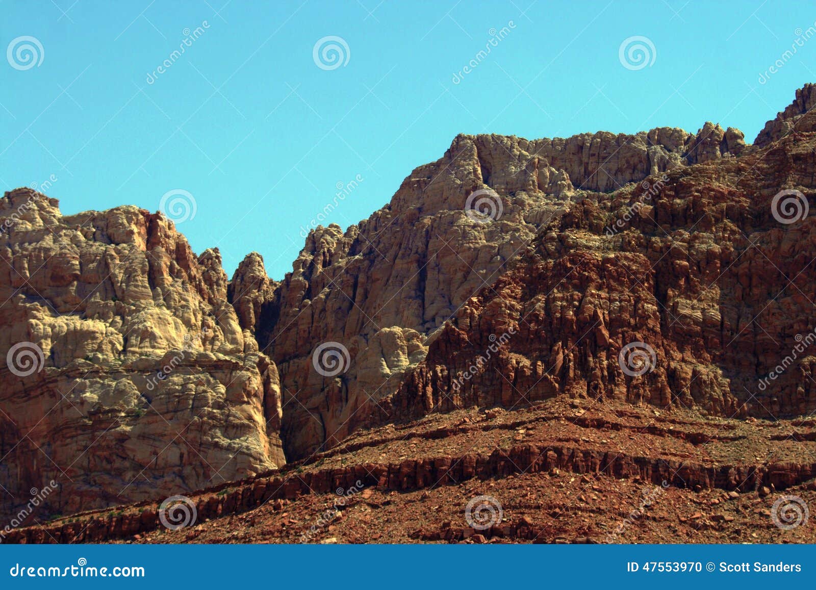 Desert Cliff stock photo. Image of rock, stone, beautiful - 47553970