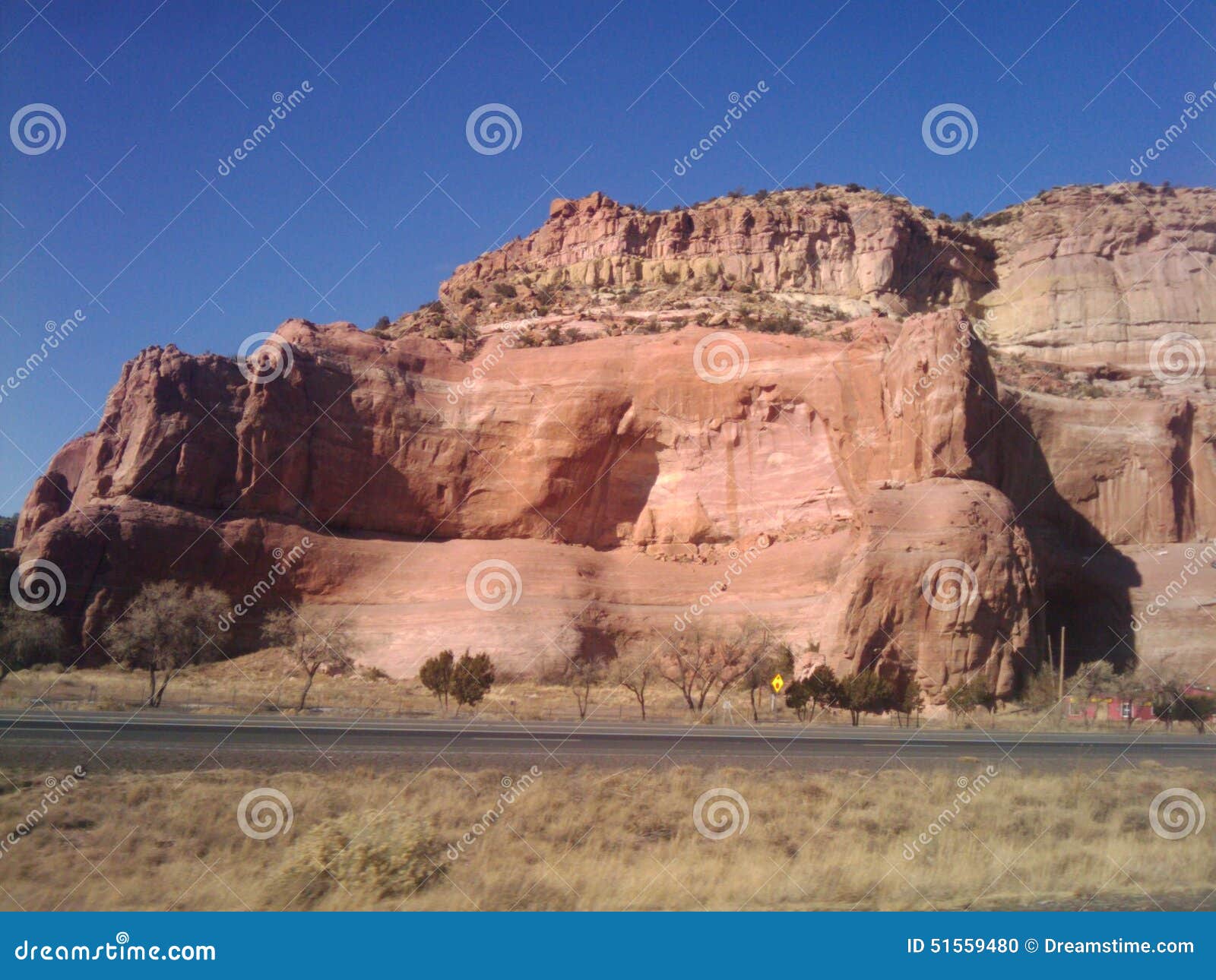 Desert Cliffs stock photo. Image of highway, nevada, scenic - 51559480