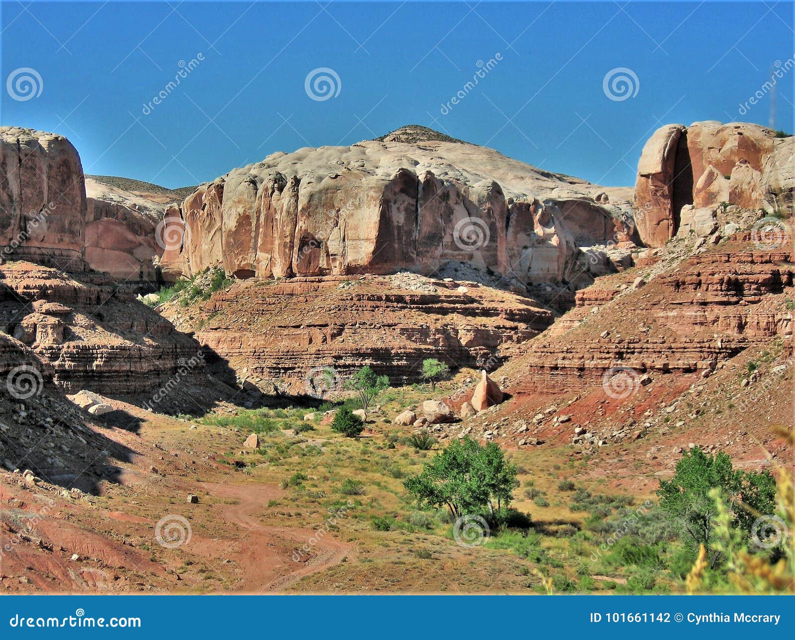 Desert Cliffs stock photo. Image of cliffs, utah, sandy - 101661142