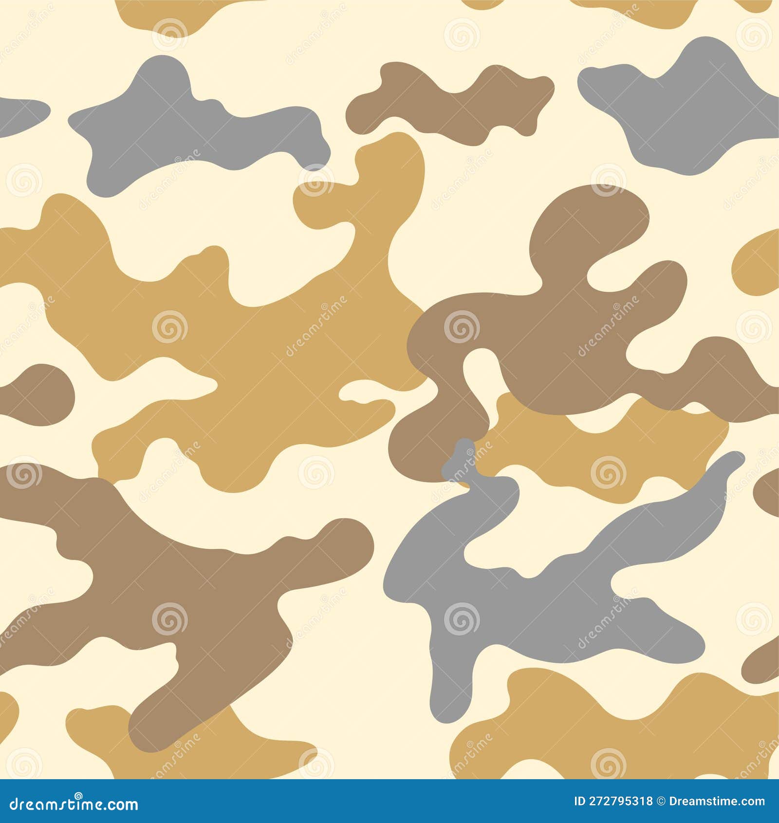 Desert Colors Seamless Pattern Camouflage Uniform Stock Vector ...