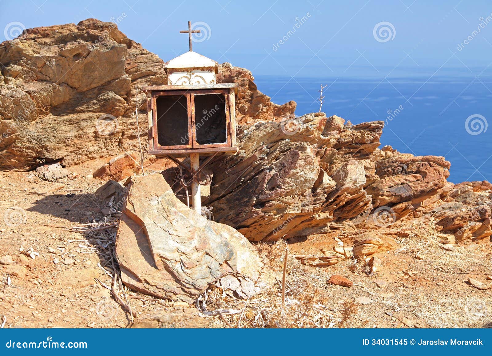 Desert at Crete stock image. Image of ruined, island - 34031545
