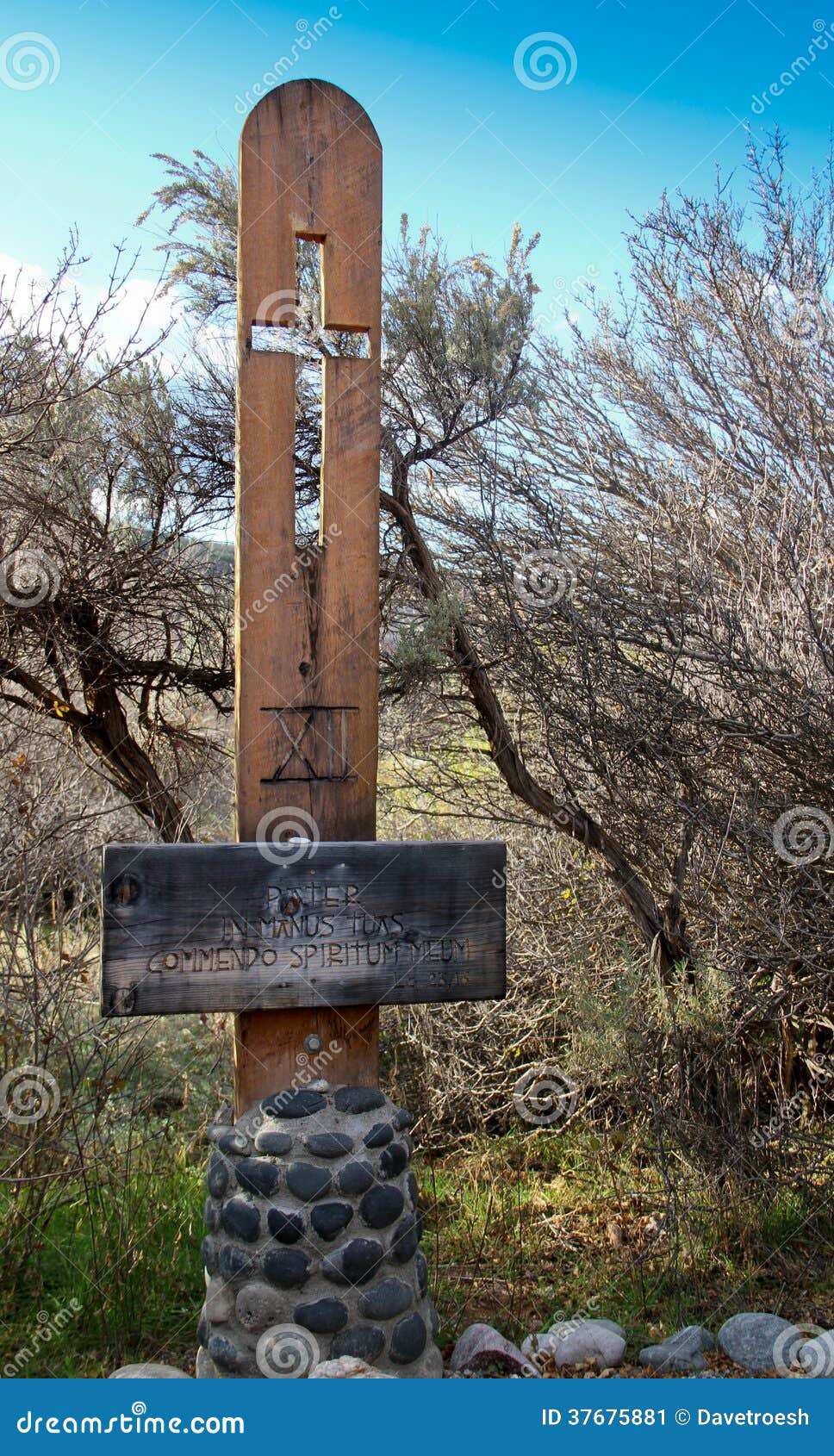 Desert Cross stock image. Image of religious, desert - 37675881