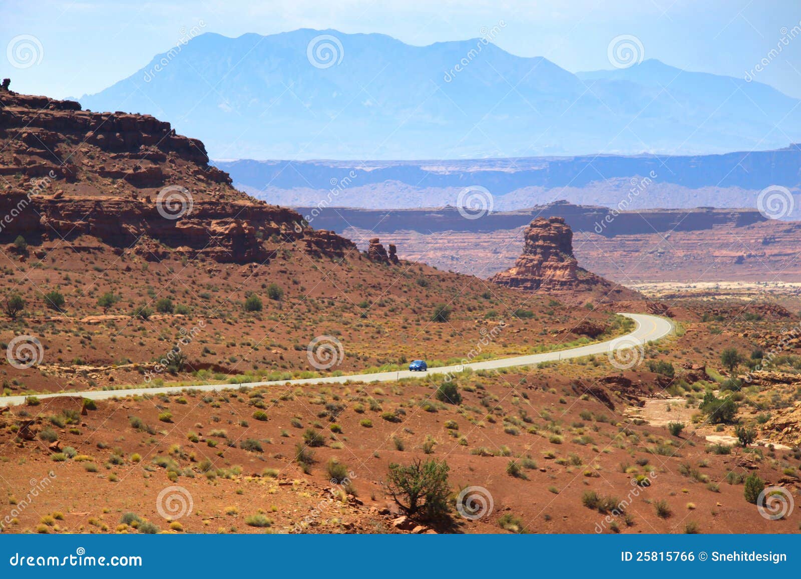 Desert drive stock photo. Image of span, bend, road, canyon - 25815766