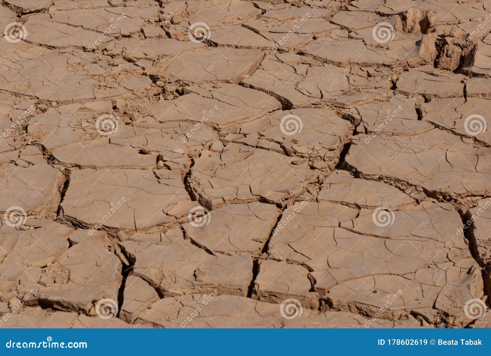Desert Dry and Cracked Ground, Chad. Africa. Stock Image - Image of ...