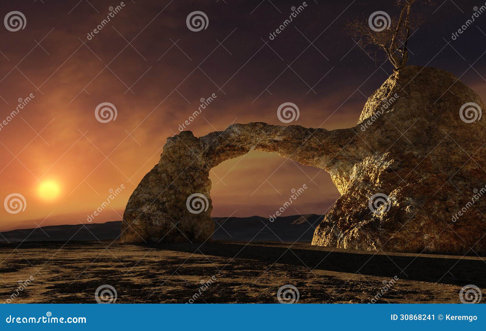 Desert Environment stock illustration. Illustration of tree - 30868241