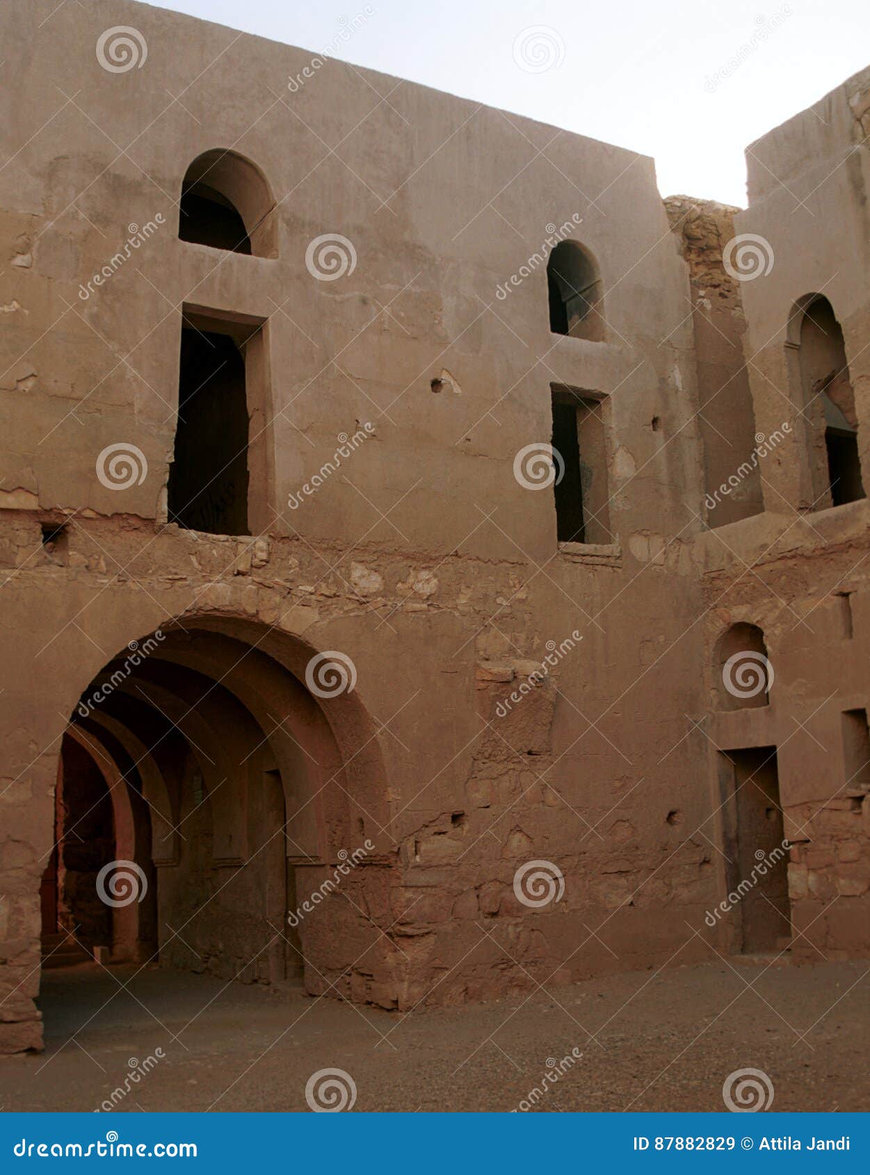 Desert Fort, Qasr Al-Kharanah, Jordan Stock Image - Image of heritage ...