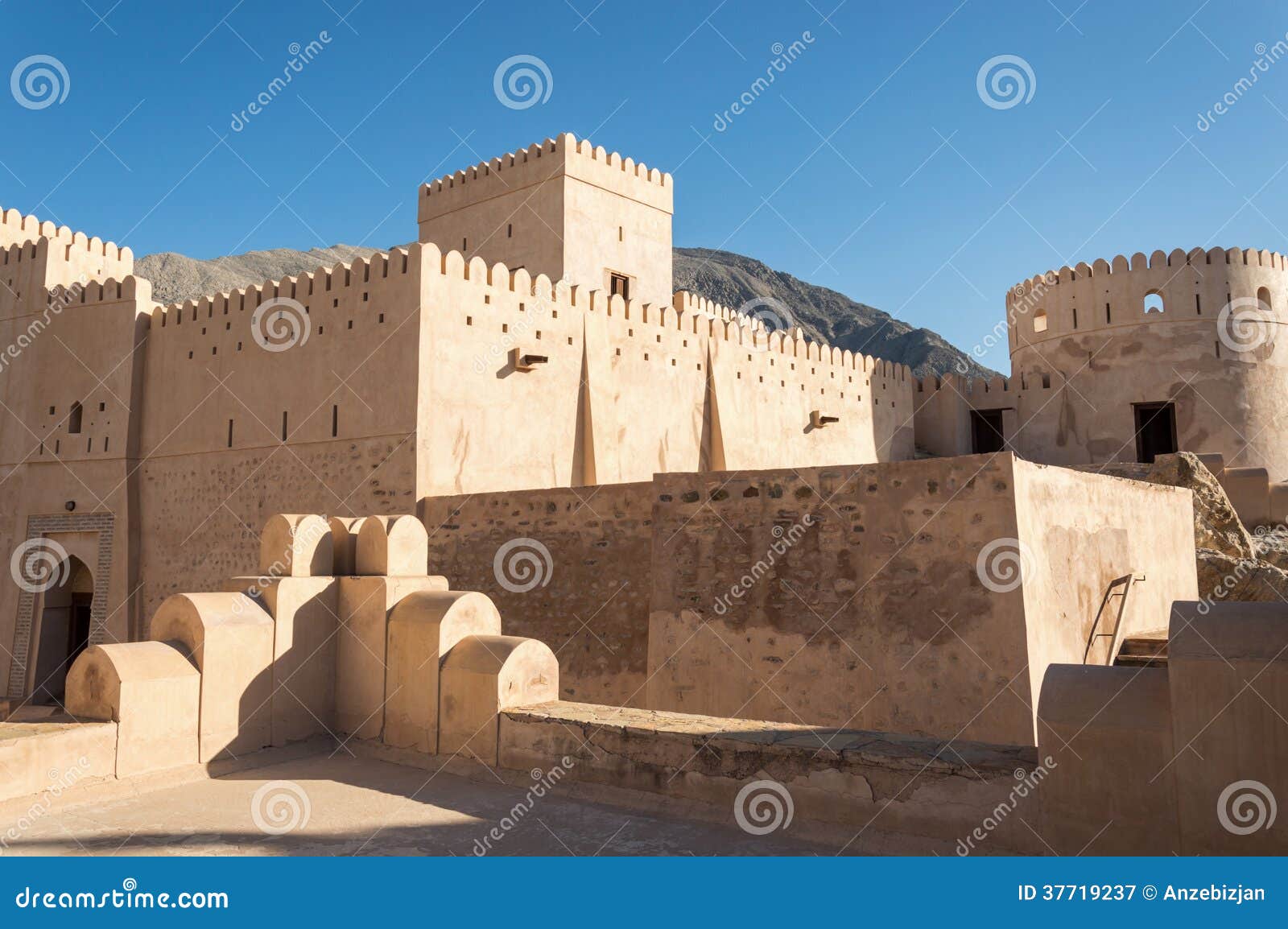 Desert fortress stock image. Image of fortress, defence - 37719237
