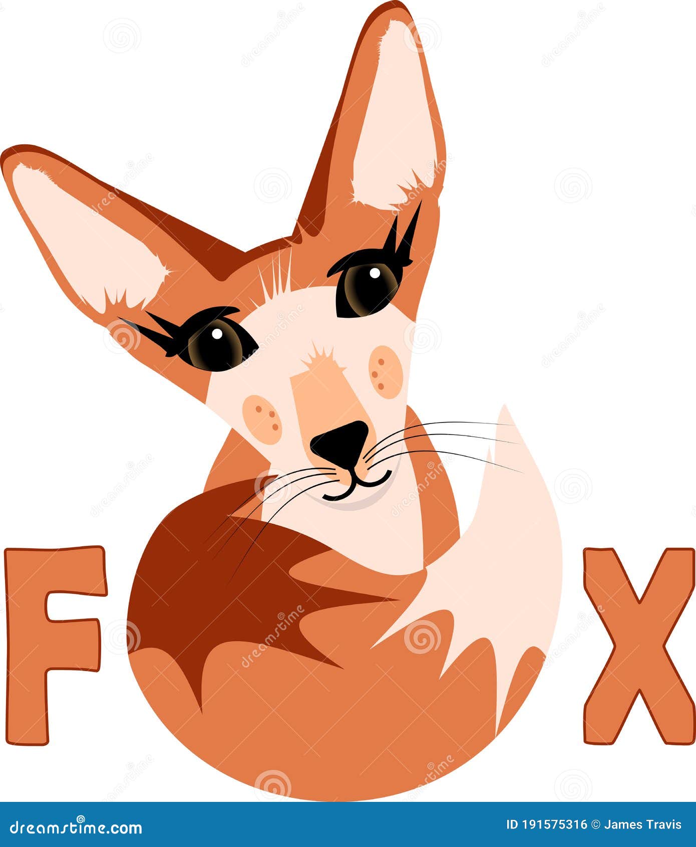 Desert Fox Character Illustration Stock Illustration - Illustration of ...