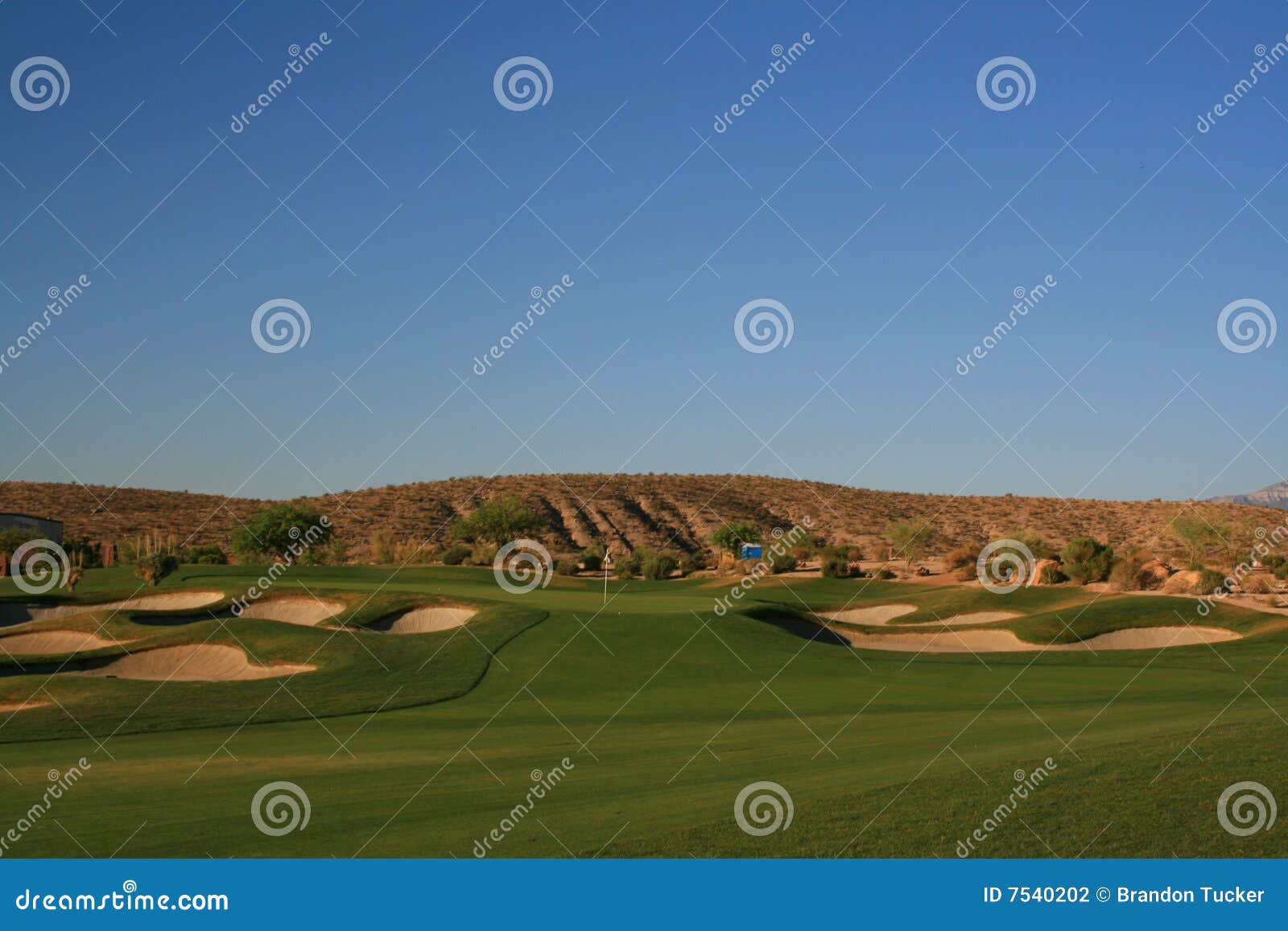 Desert golf stock photo. Image of resort, fairway, golf - 7540202