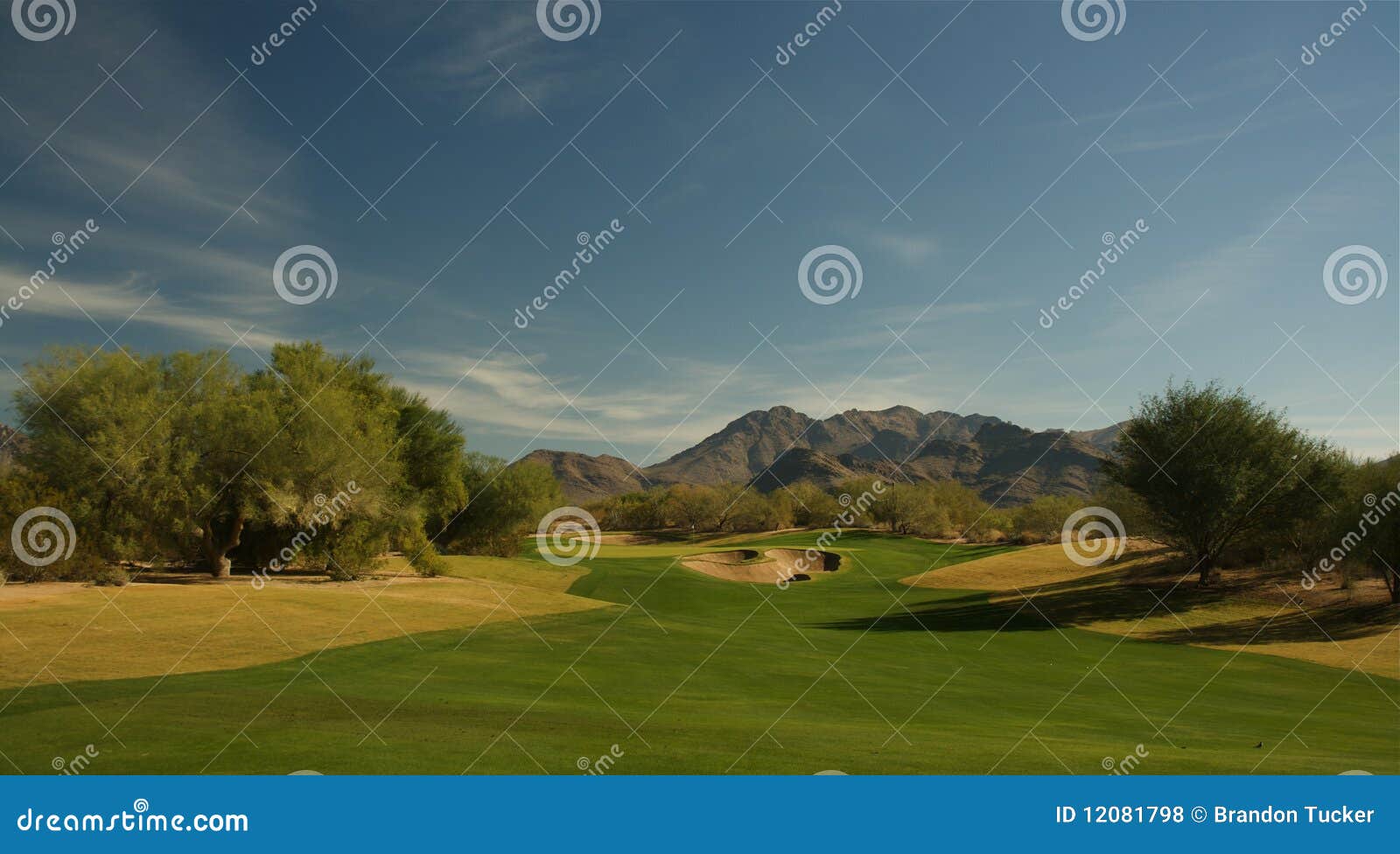 Desert golf course stock photo. Image of golfer, leisure - 12081798