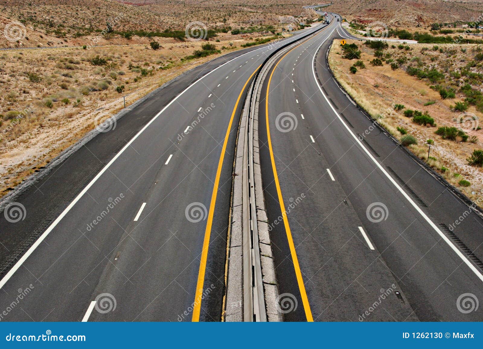 Desert highway stock photo. Image of isolated, moving - 1262130
