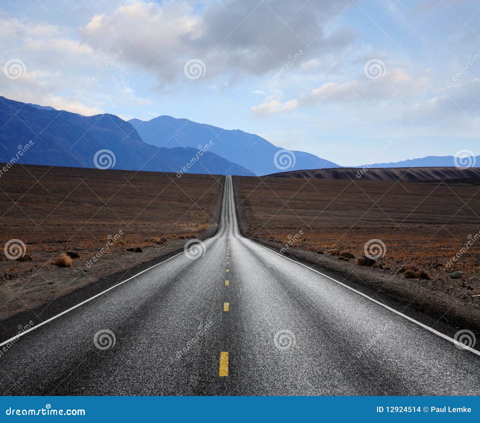 Desert Highway stock photo. Image of peaks, arid, california - 12924514
