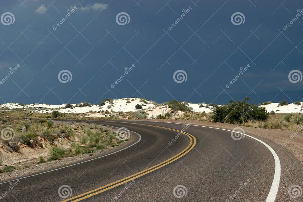 Desert highway stock photo. Image of driving, moving, curve - 1357516