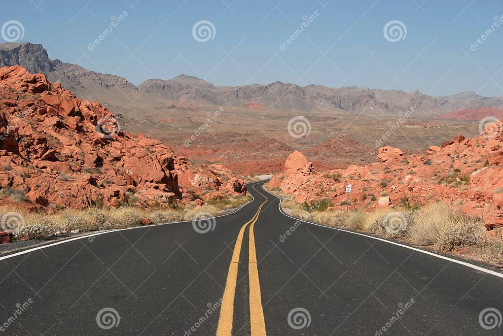 Desert highway stock image. Image of clouds, peaceful - 1388971