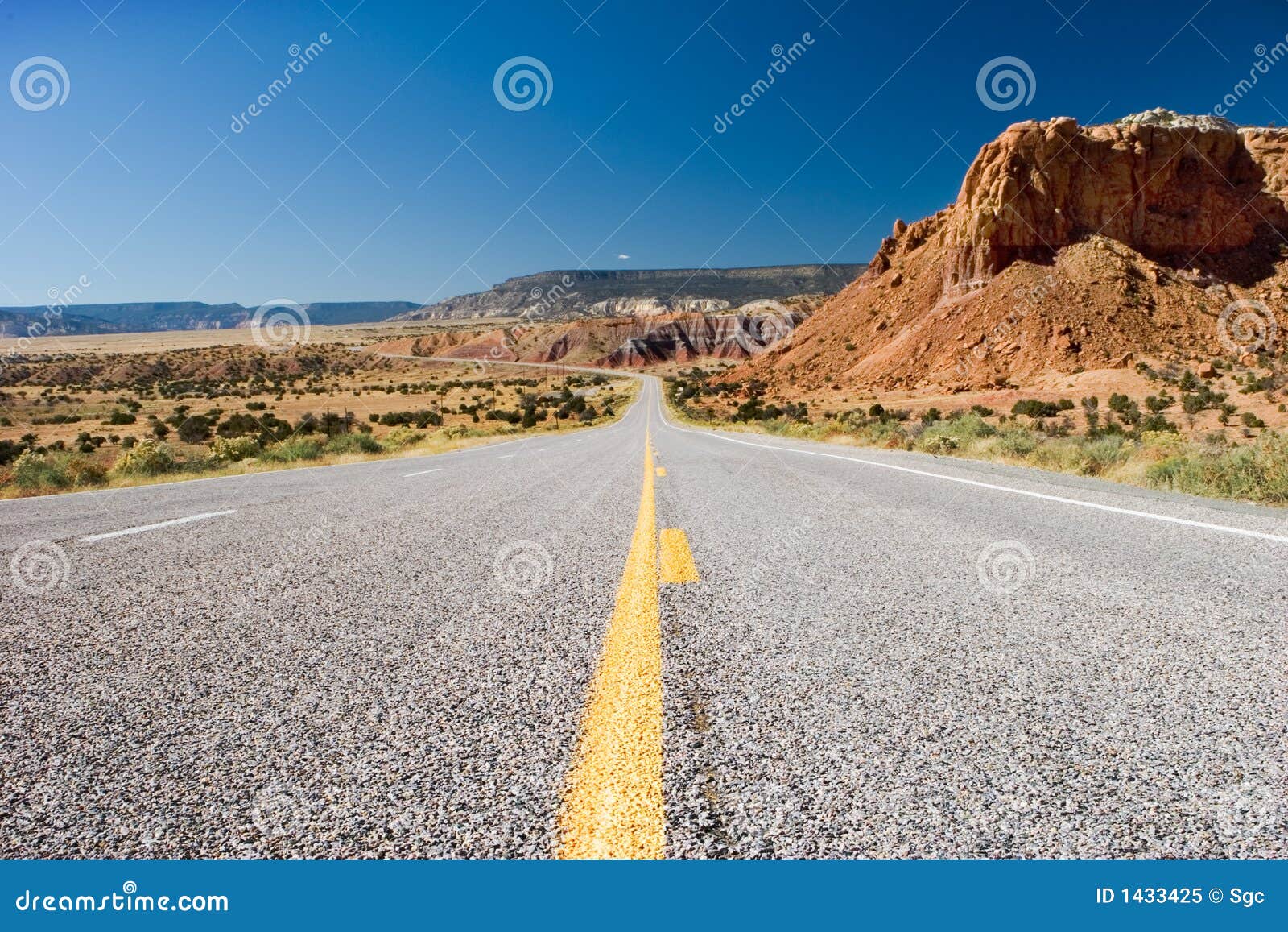 Desert highway stock image. Image of southwest, destination - 1433425