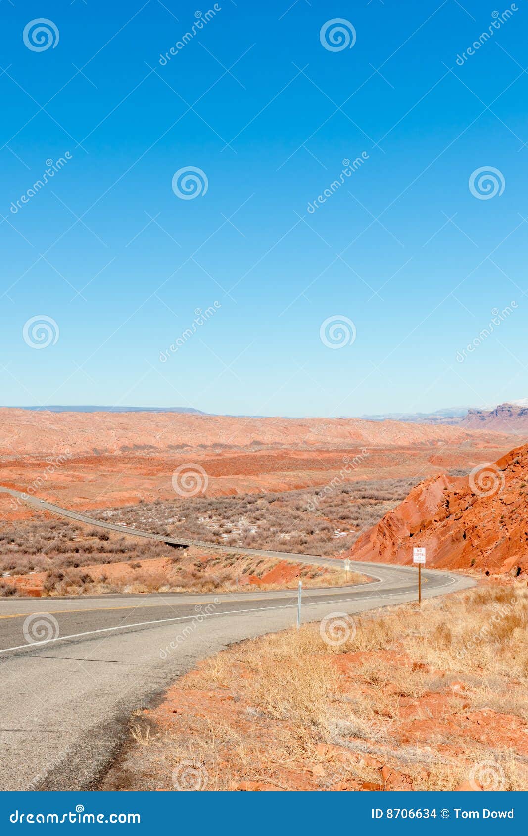 Desert Highway stock photo. Image of scene, desert, landscape - 8706634