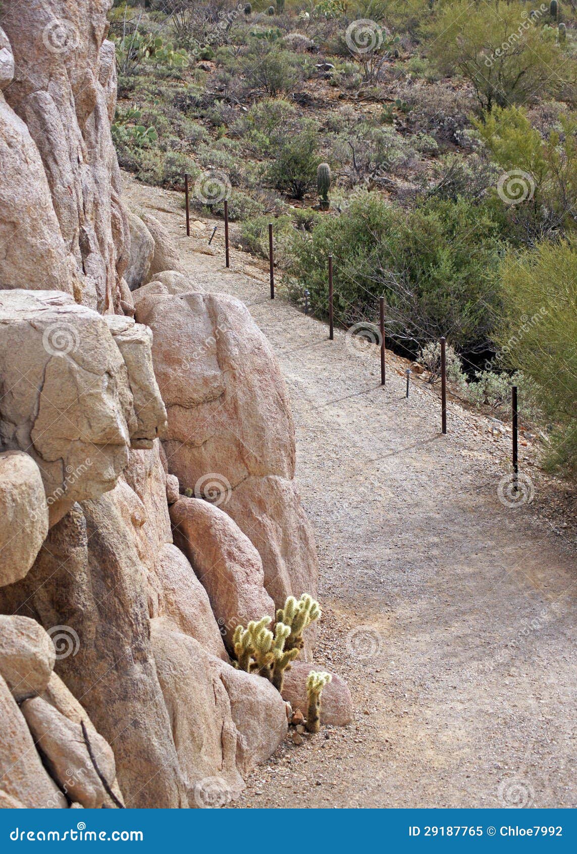 Desert Hiking Trail stock image. Image of sand, outside - 29187765