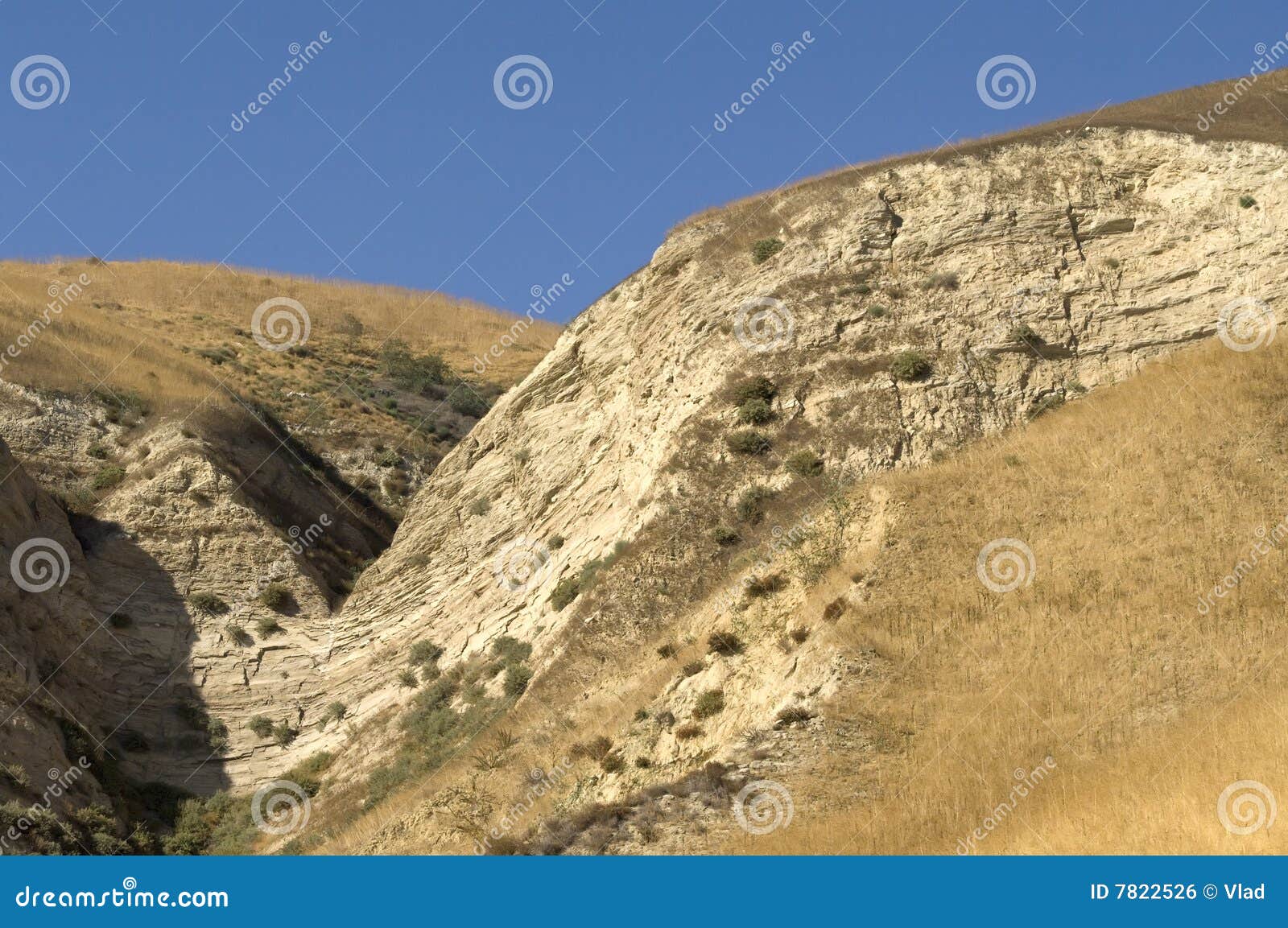 Desert hill stock photo. Image of desert, ravine, hill - 7822526
