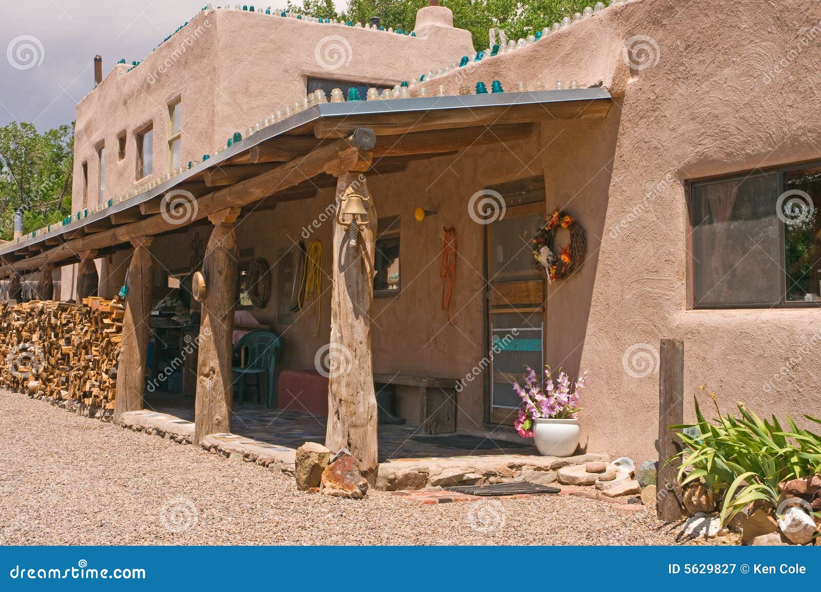 Desert home stock image. Image of private, entry, house - 5629827