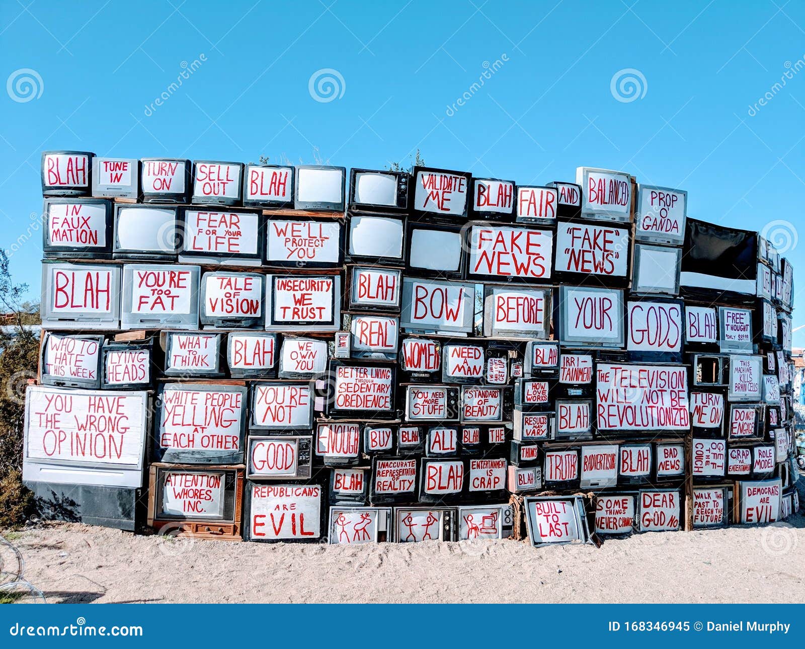 Desert Hot Sunny Art Paint Rust Wasteland Abstract Editorial Image ...