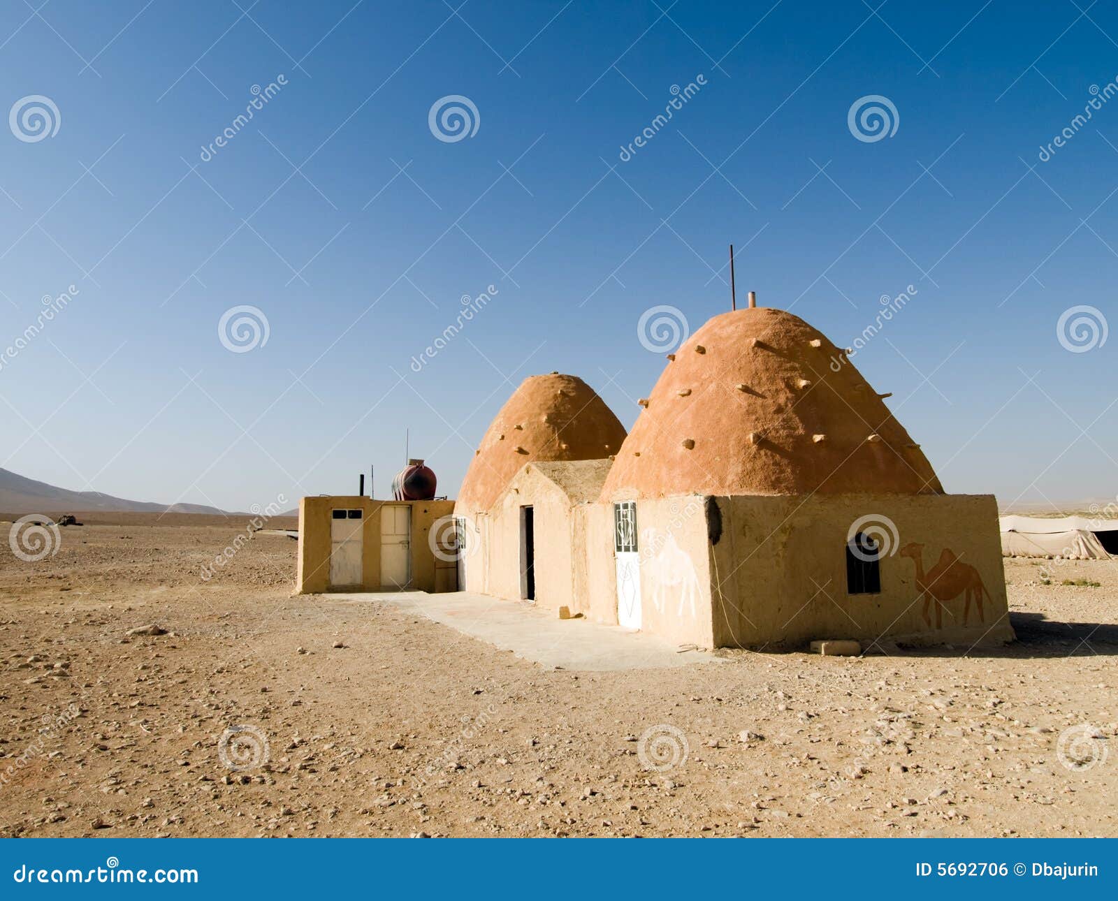 Desert Houses Royalty Free Stock Image - Image: 5692706