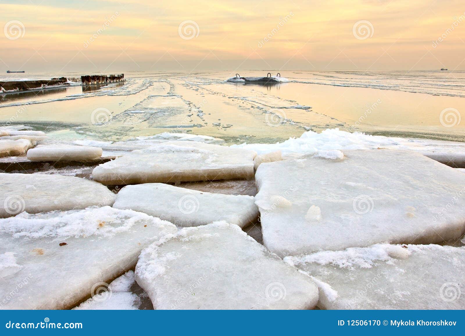 Desert of ice stock photo. Image of icebergs, frigid - 12506170