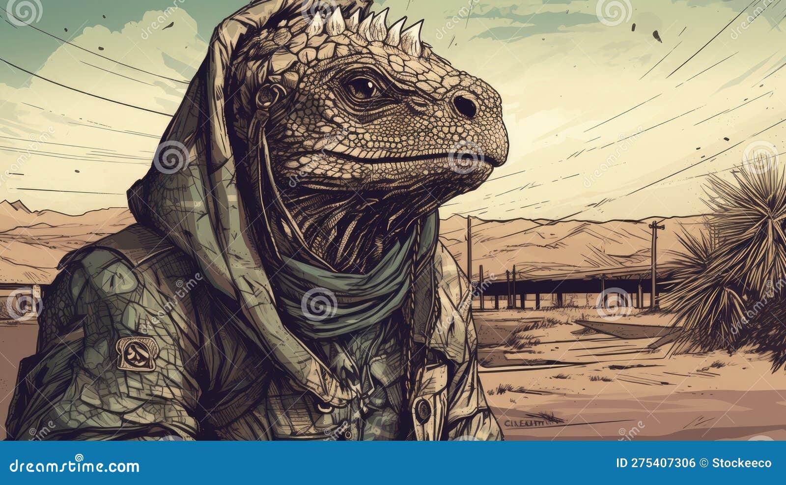 desert-iguana-cyberpunk-style- desert-iguana-cyberpunk-style-