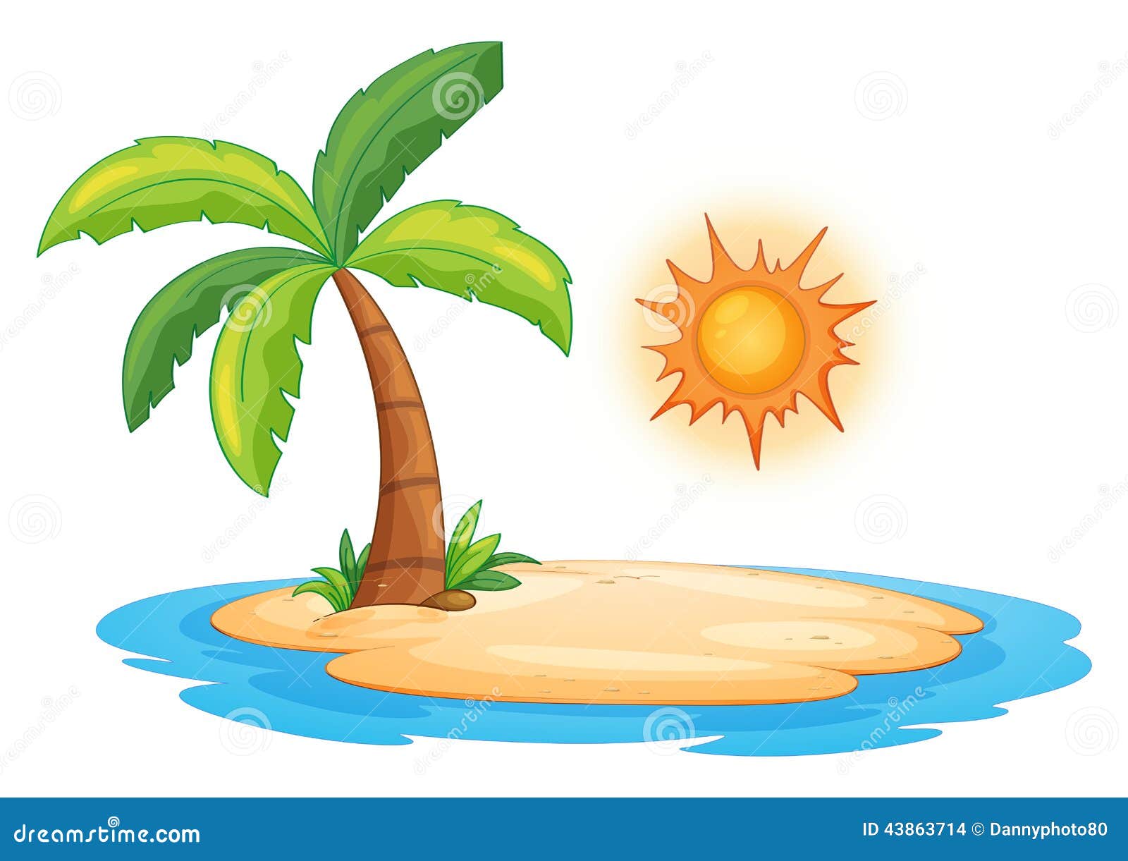 Desert Island Or Stranded Icons Thin Line Vector Illustration Set ...