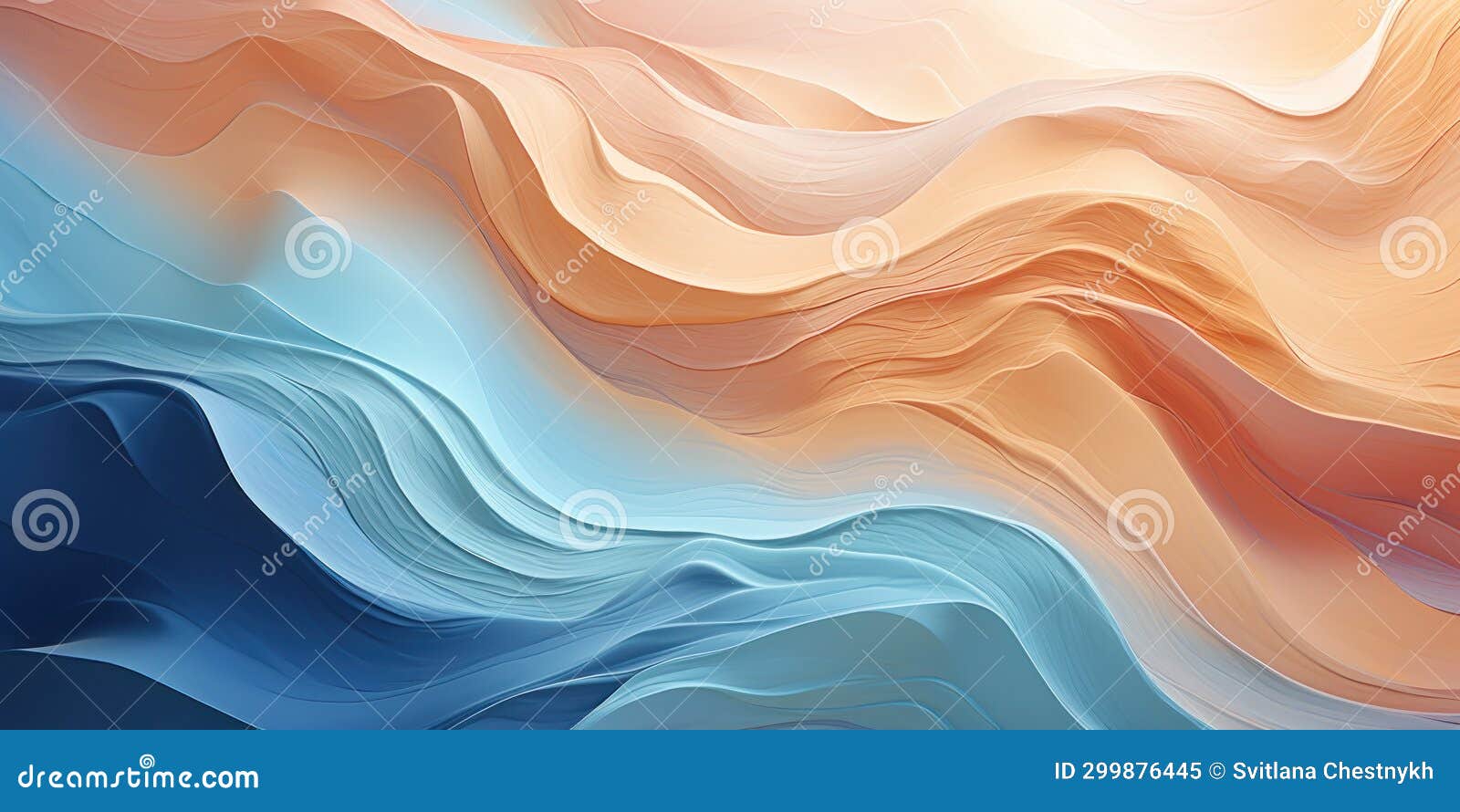 Desert Landscape, Abstract Wavy Texture Background Stock Illustration ...