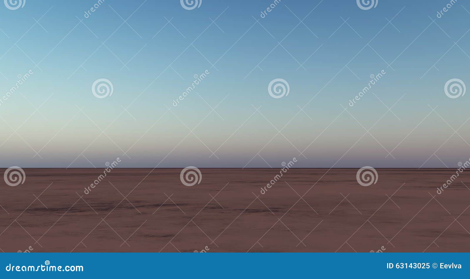Desert Landscape. 3D Render. Stock Illustration - Illustration of ...