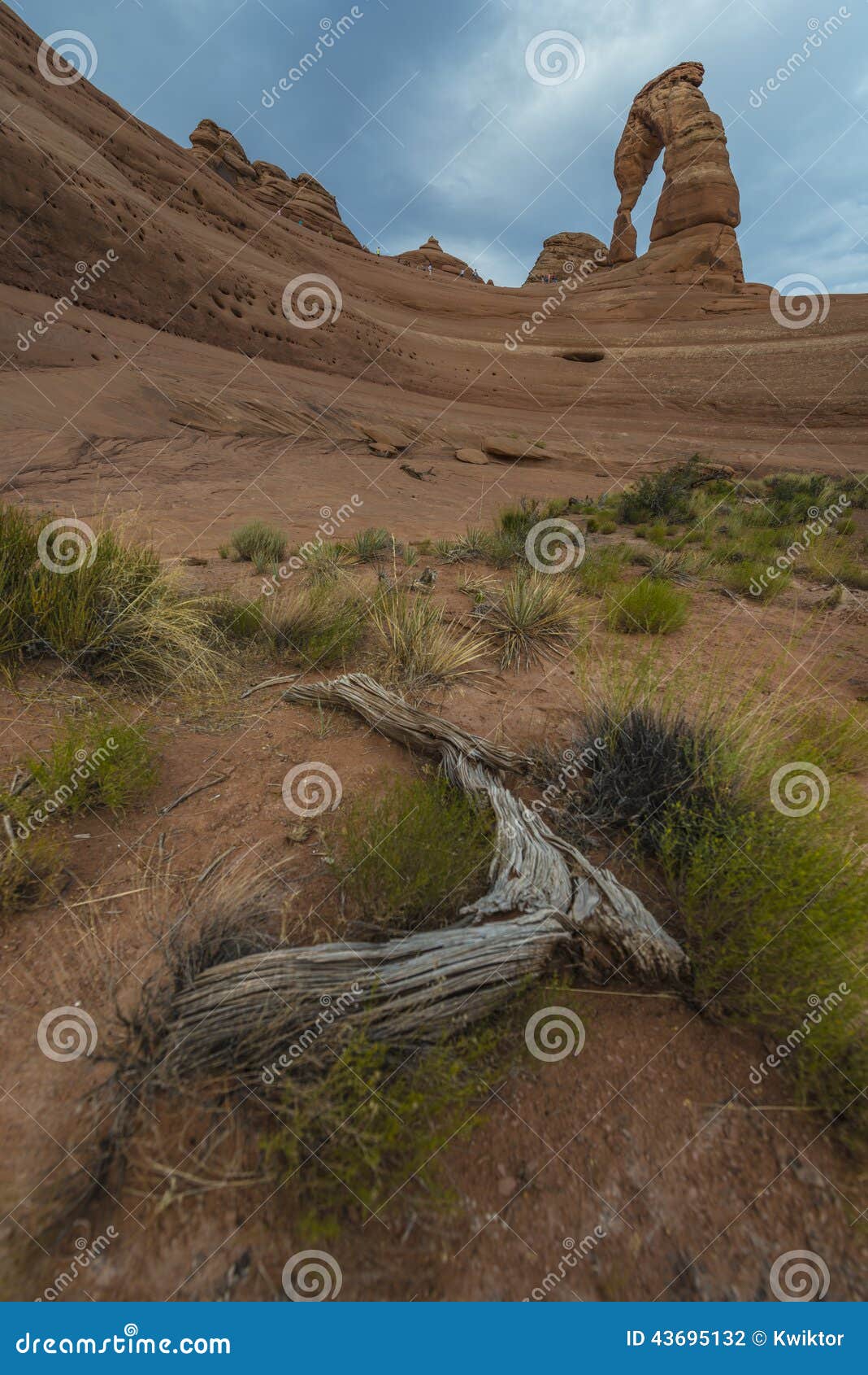 Desert Landscape Delicate Arch Stock Photo - Image of dramatic, dusk ...