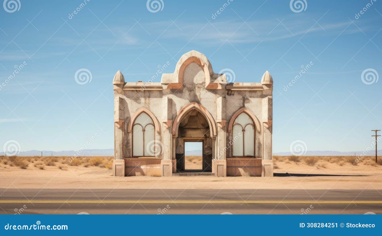 Abandoned Neoclassical Symmetry: a Vintage-inspired Desert Relic Stock ...