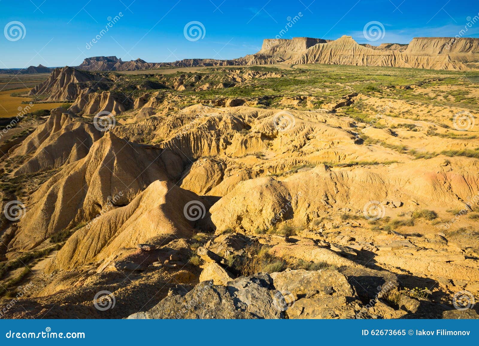 Desert Landscape of Navarra Stock Image - Image of heat, nature: 62673665