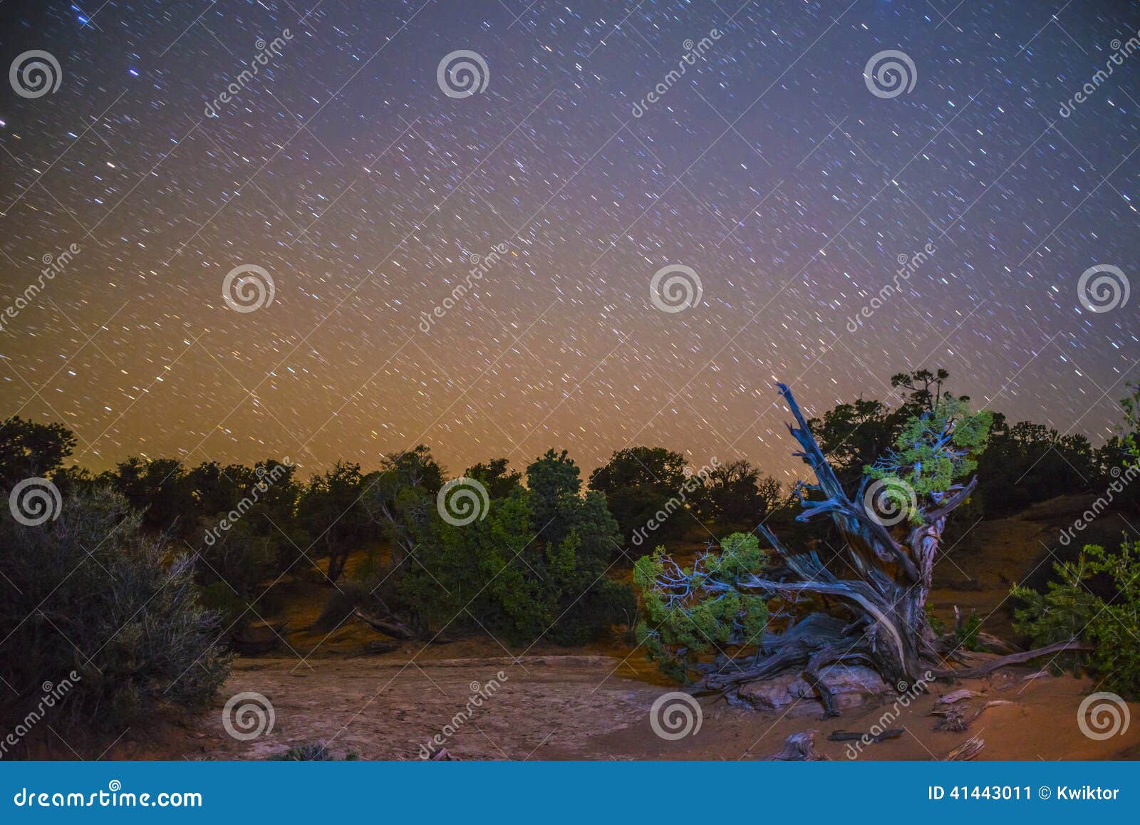 Desert Landscape at night stock image. Image of sandstone - 41443011