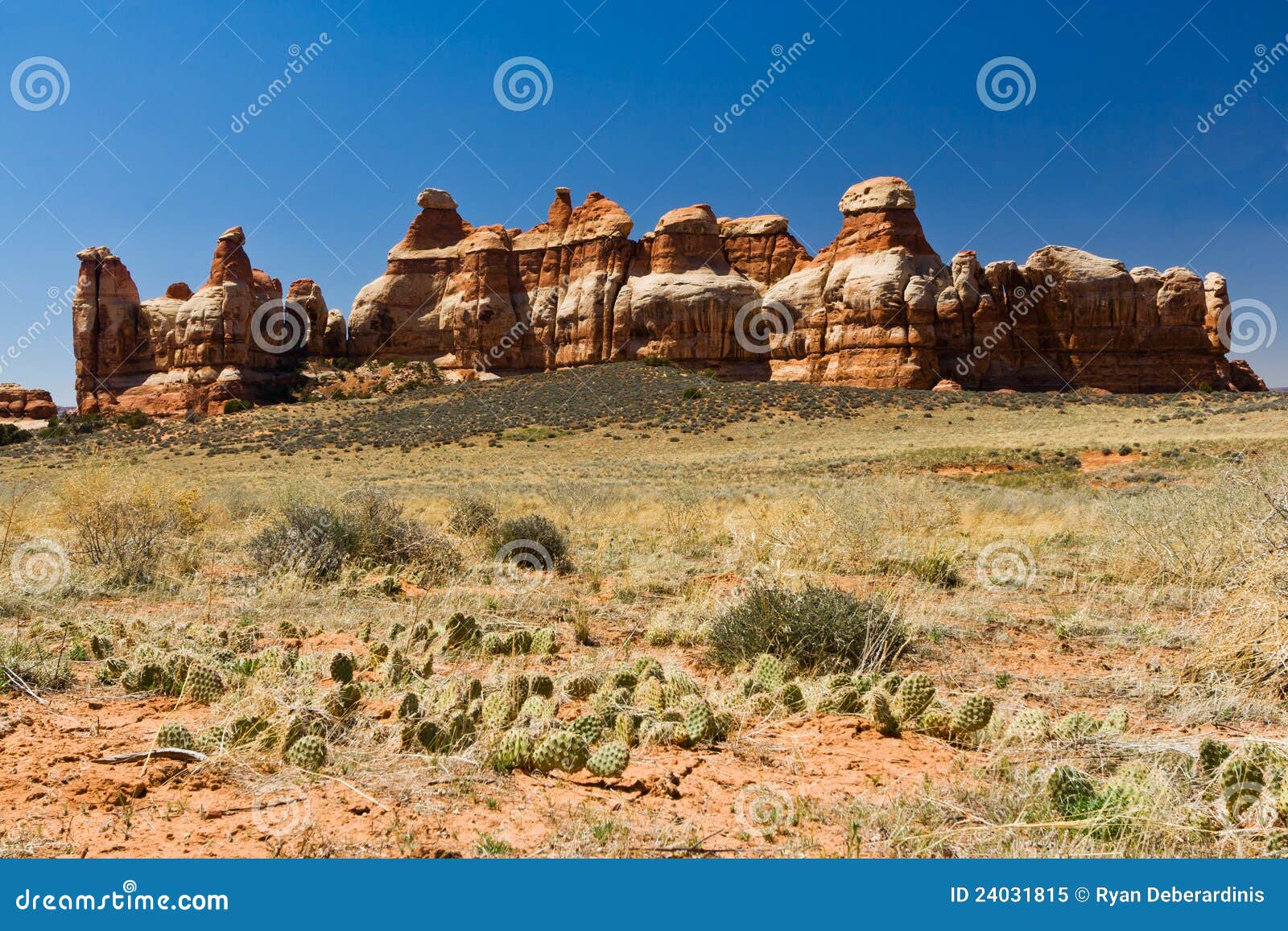 Desert Landscape Scene stock image. Image of canyons - 24031815
