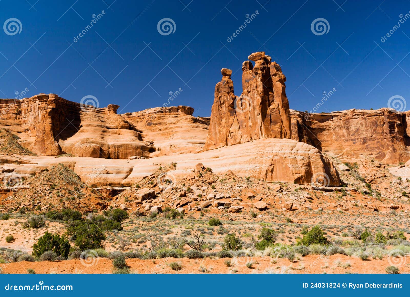 Desert Landscape Scene stock photo. Image of outdoor - 24031824