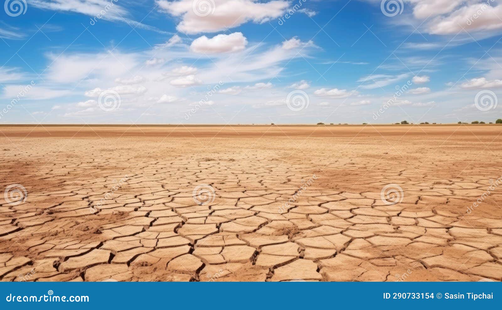 Desert Landscape with Sky. Drought Stock Illustration - Illustration of ...