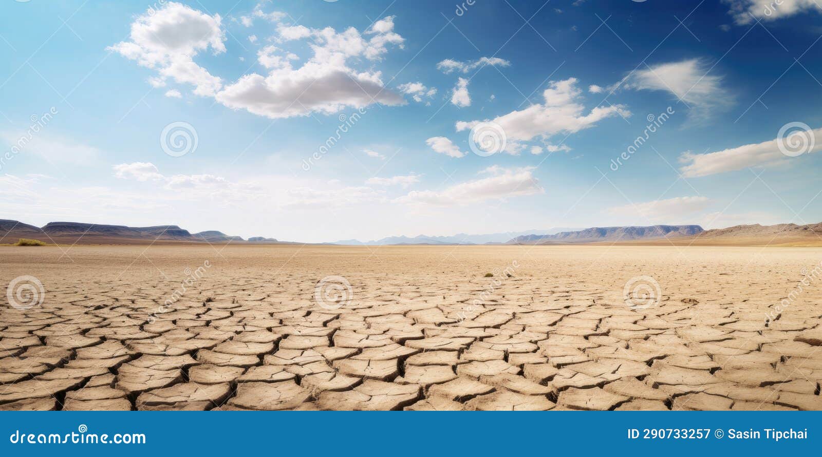 Desert Landscape with Sky. Drought Stock Illustration - Illustration of ...