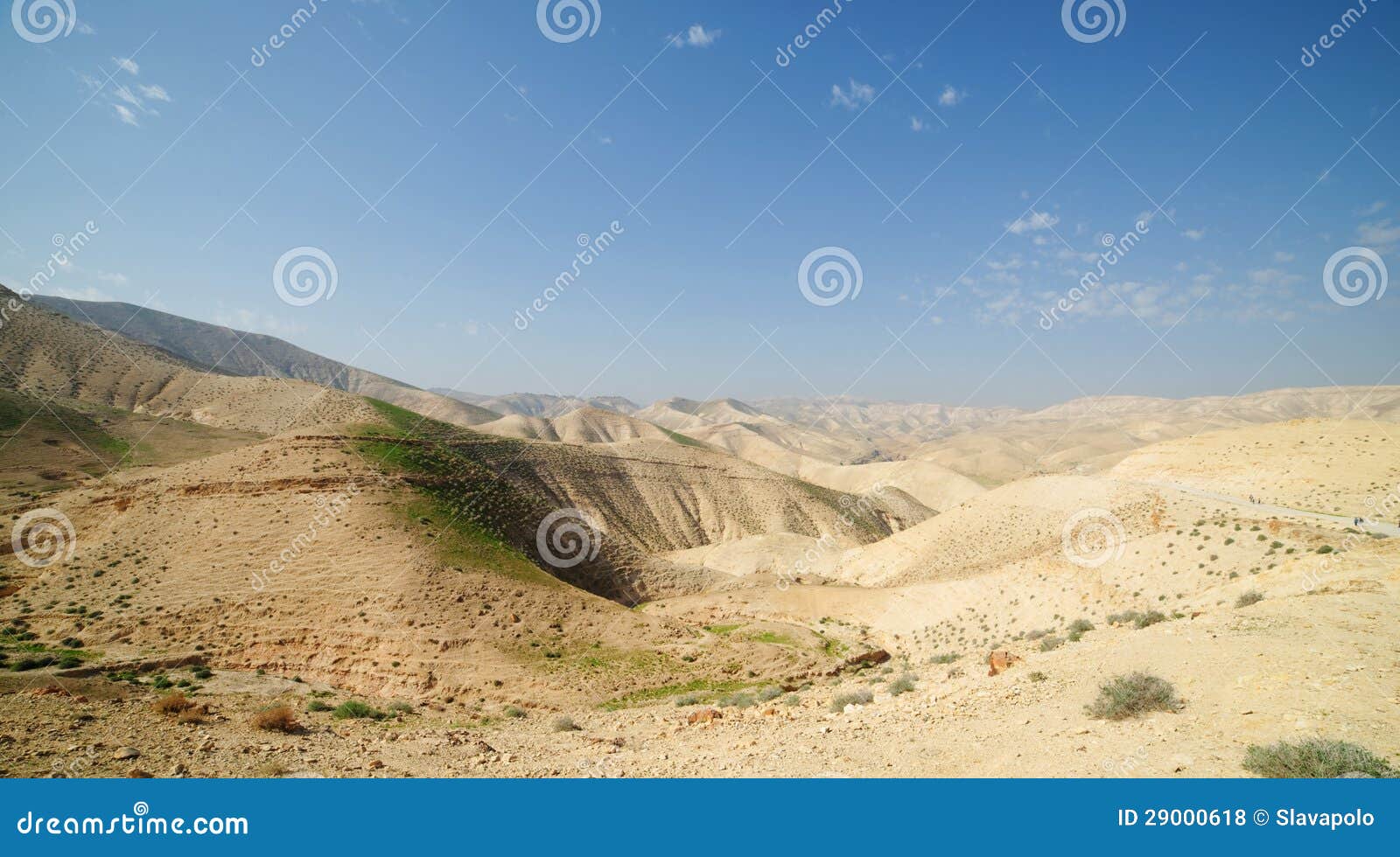 Desert landscape in spring stock photo. Image of judean - 29000618