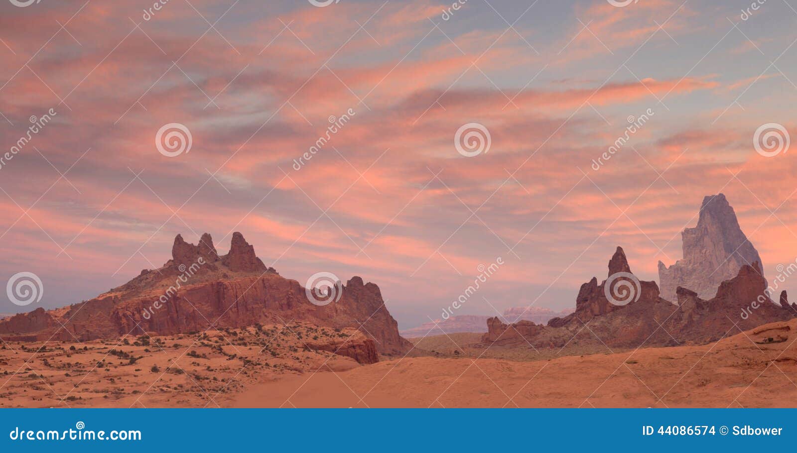 Desert Landscape at Sunset stock photo. Image of america - 44086574