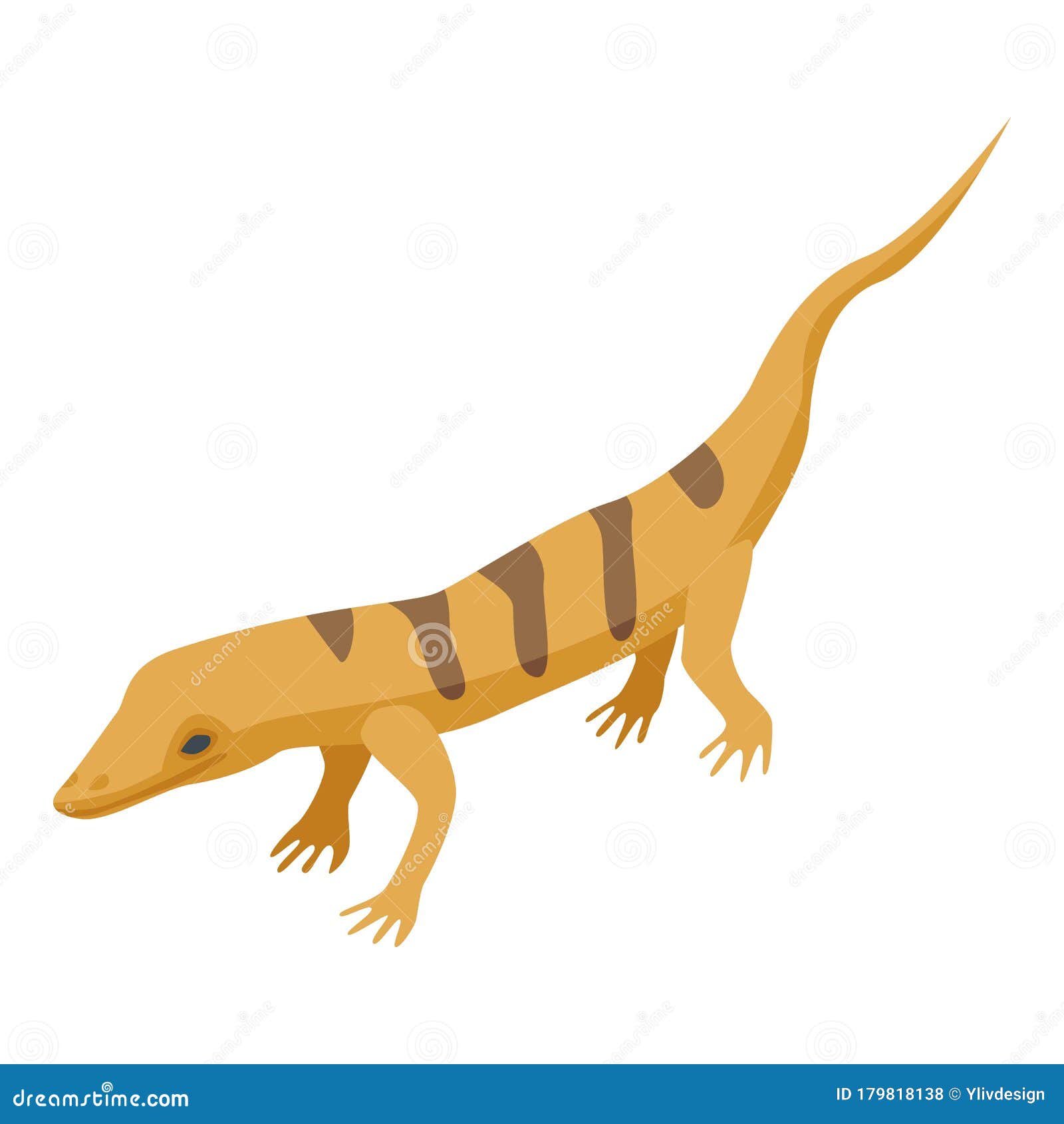 Desert Lizard Icon, Isometric Style Stock Vector - Illustration of ...
